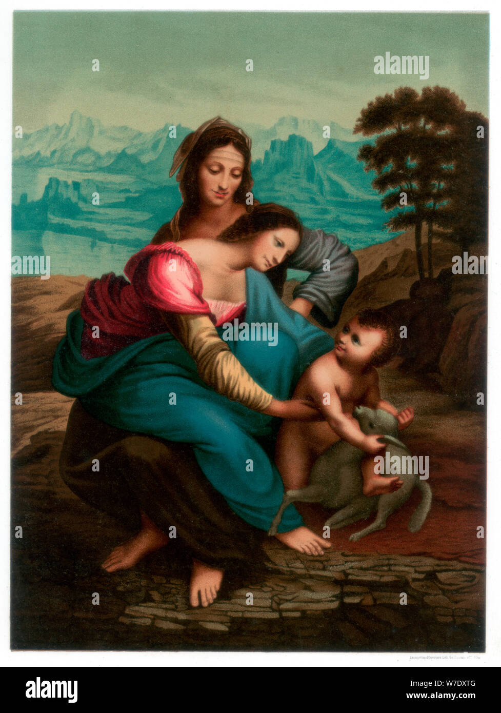 'The Virgin and Child with St Anne', c1510 (1870). Artist: Franz Kellerhoven Stock Photo - Alamy