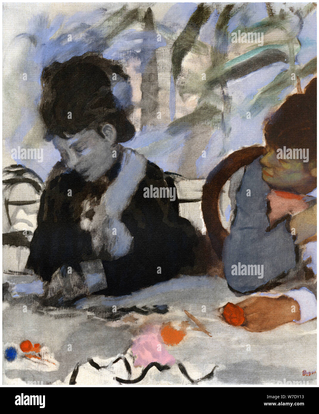 Degas cafe table hi-res stock photography and images - Alamy