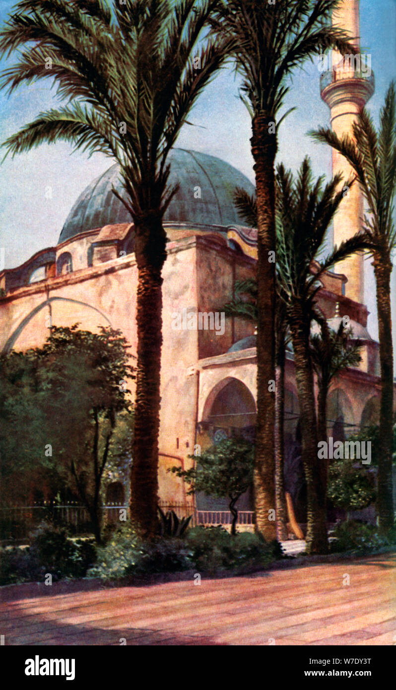 Jezzar Pasha mosque, Acre, Palestine, c1930s. Artist: Donald McLeish ...