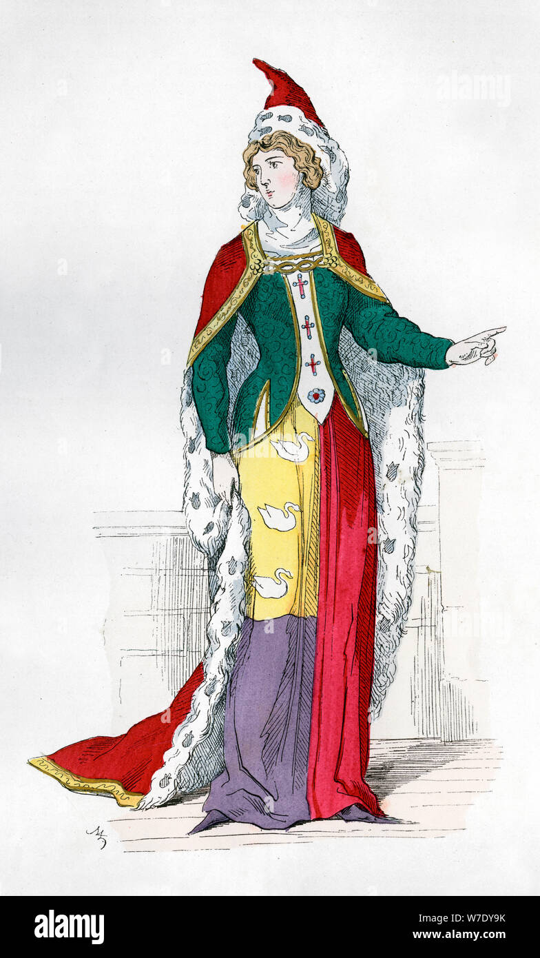 Medieval french noblewoman hi-res stock photography and images - Alamy