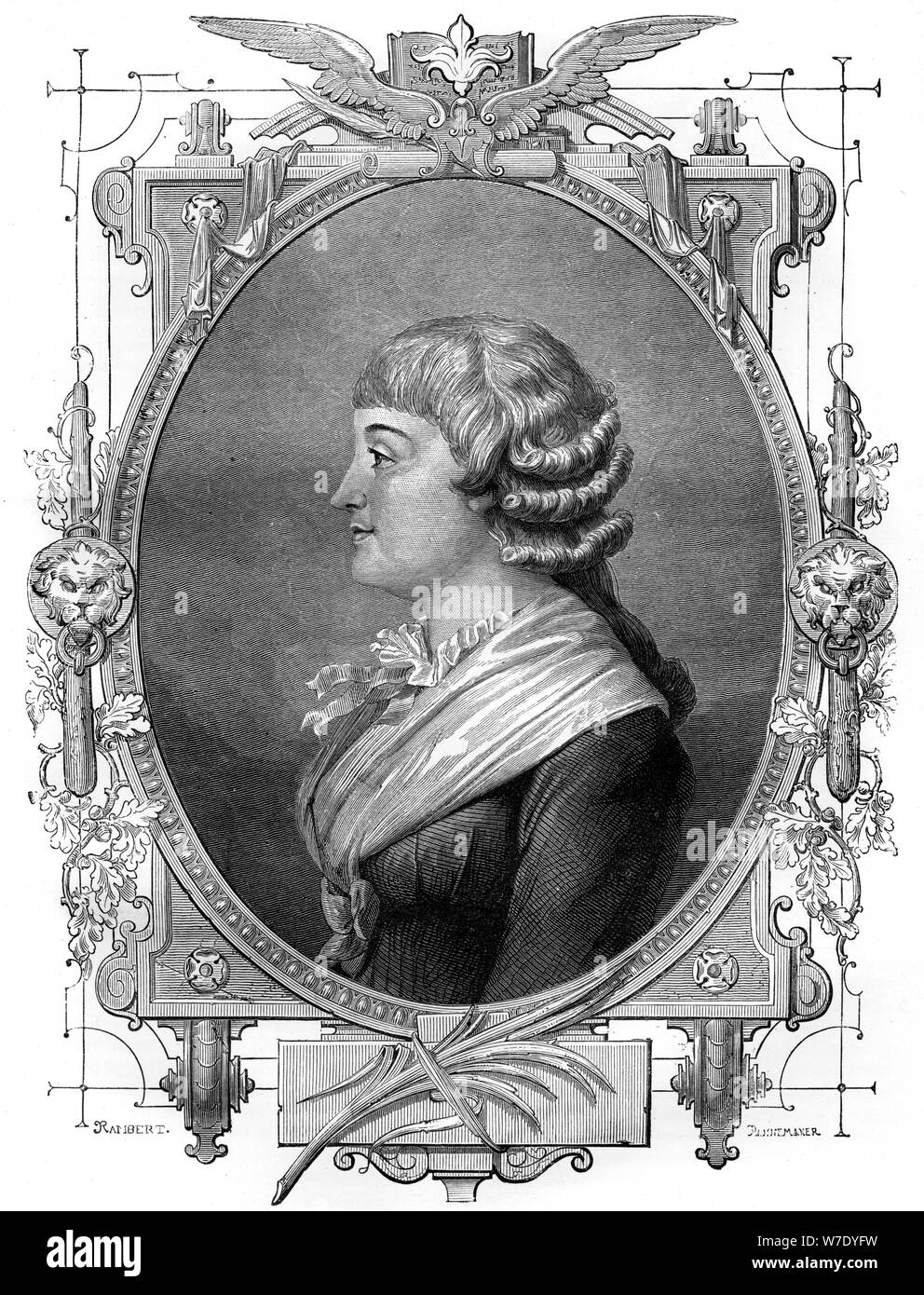 Madame Roland, French revolutionary, 18th century (1882-1884). Artist ...