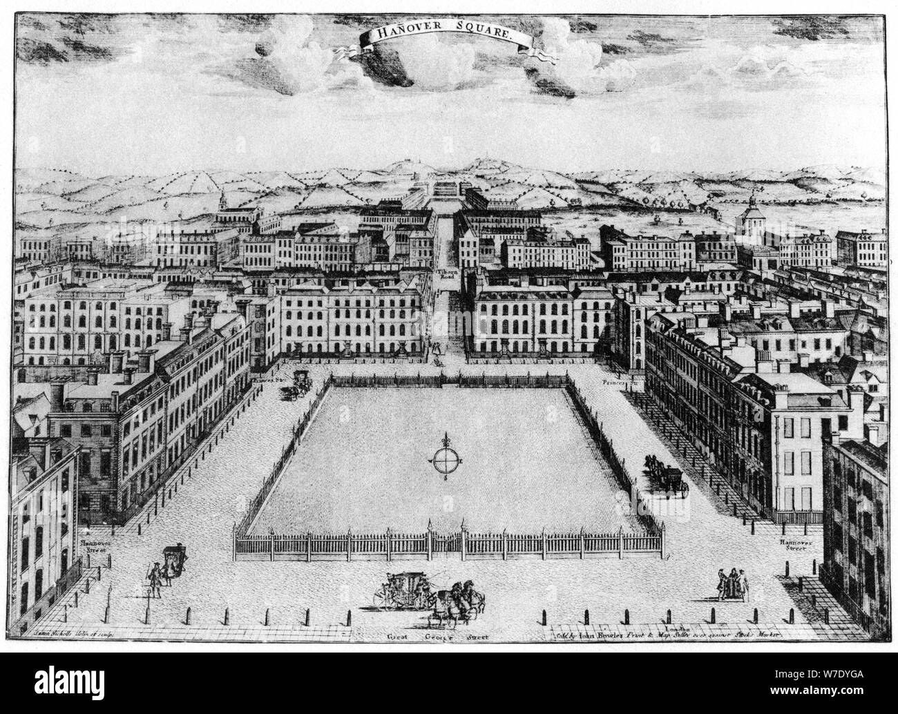 Hanover Square, London, 18th century (1907). Artist: Unknown Stock ...