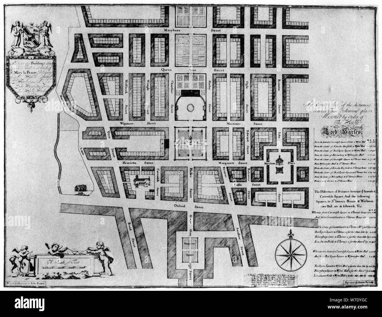 Plan of Lord Harley's estate, London, 1907. Artist: Unknown Stock Photo ...