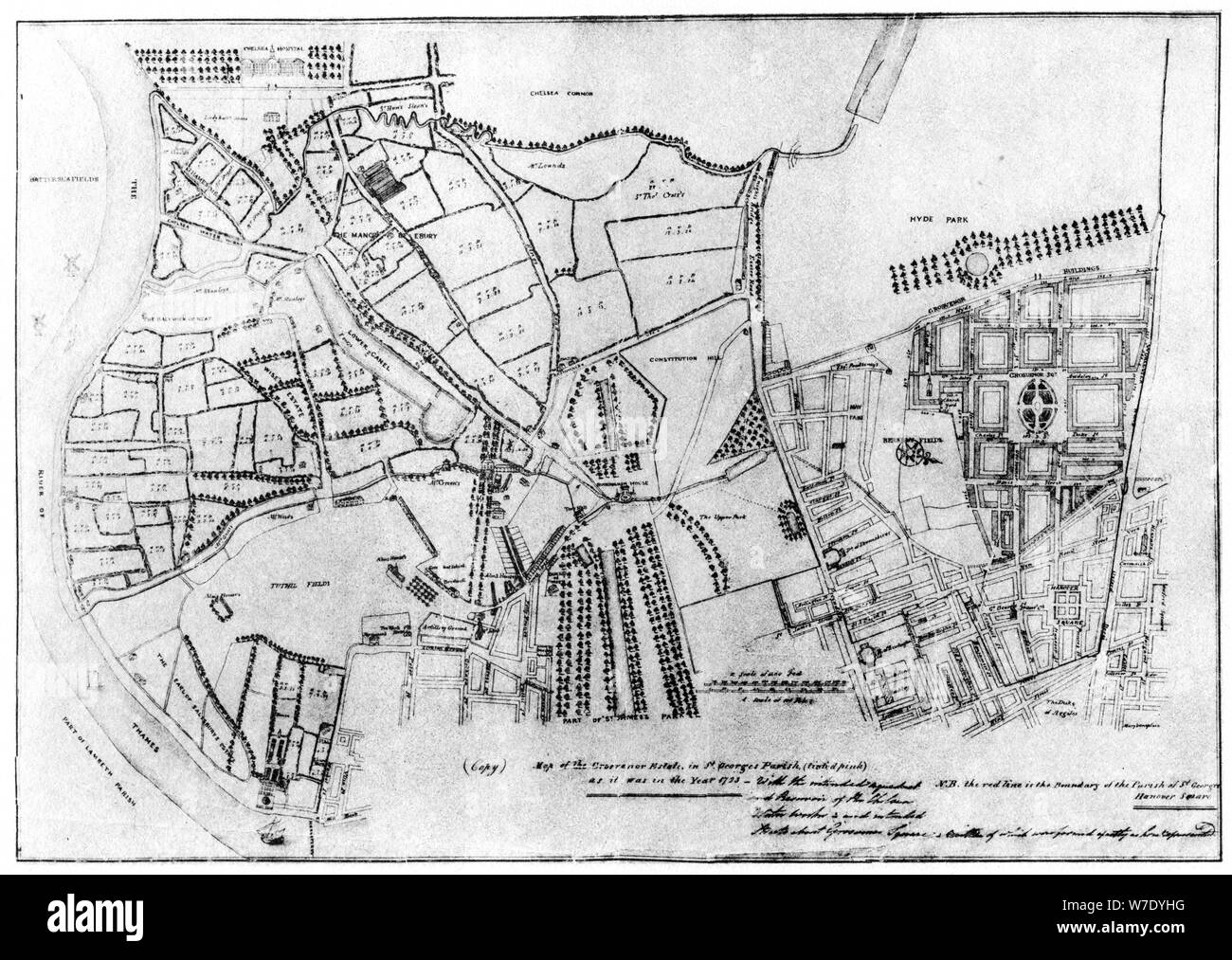 Grosvenor estate map hi-res stock photography and images - Alamy