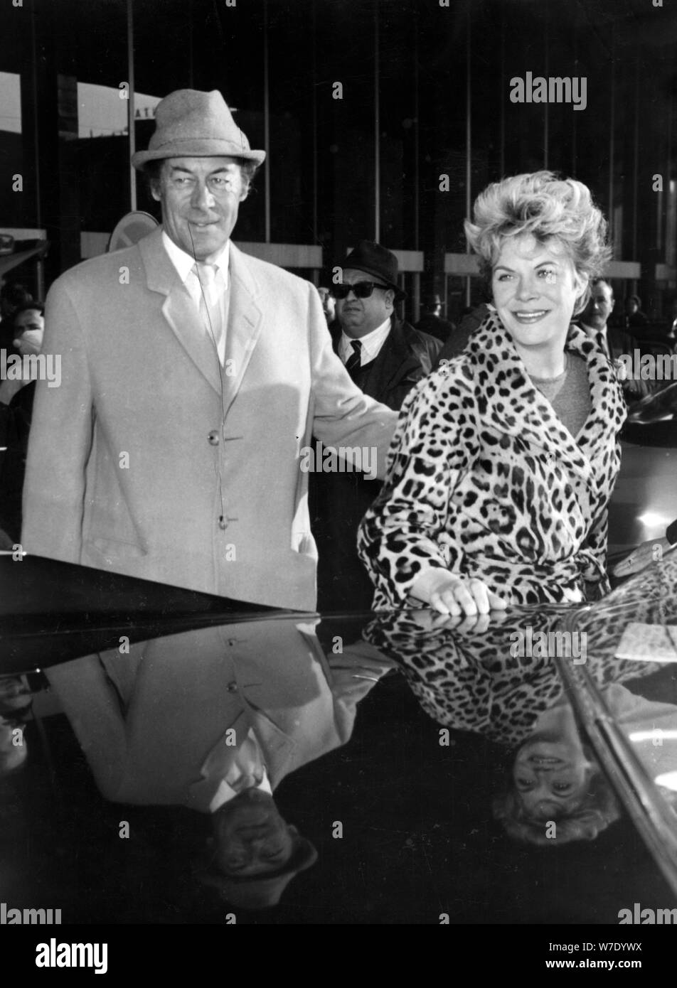 Actor Rex Harrison Wife Rachel High Resolution Stock Photography and ...