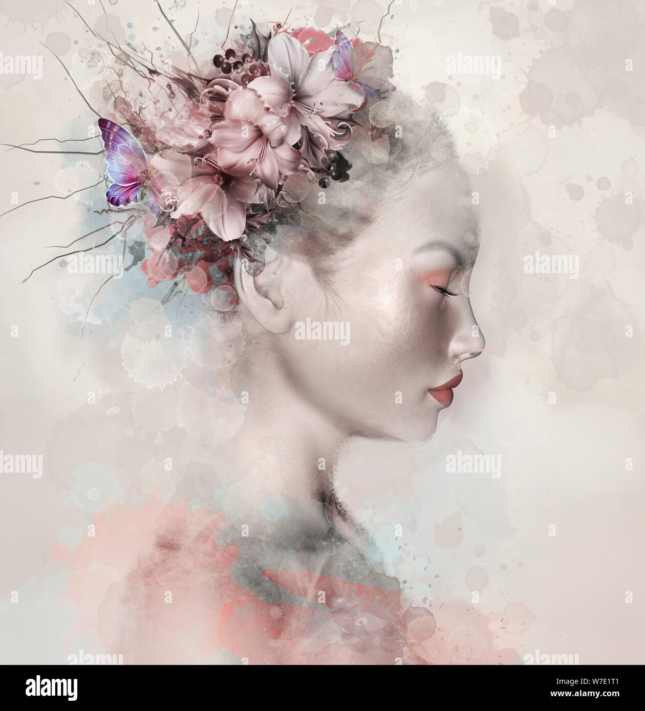 Butterfly surreal surrealism hi-res stock photography and images - Alamy