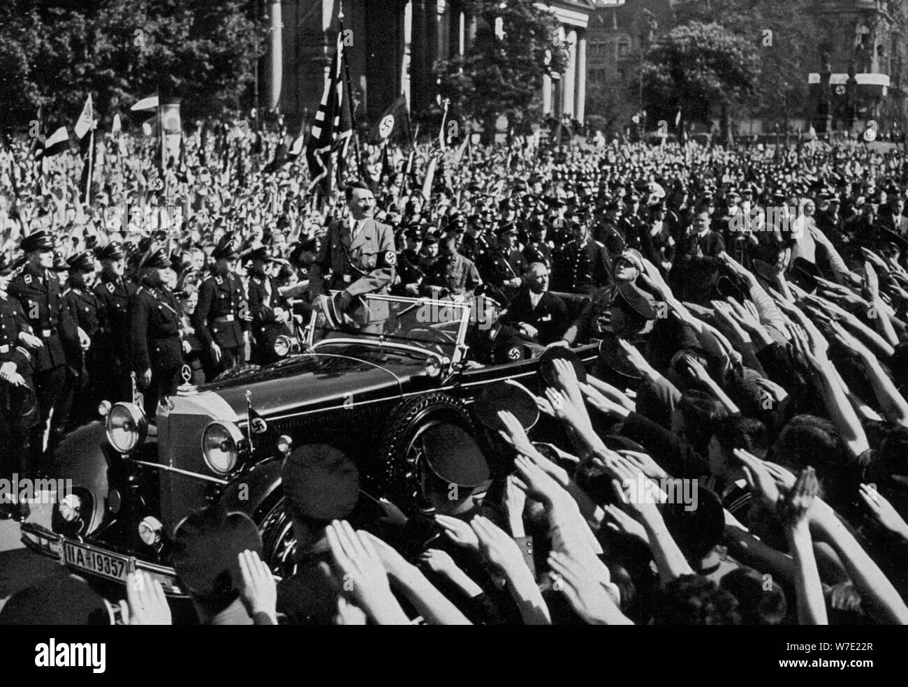 Nazi germany adolf hitler with a swastika hi-res stock photography and ...