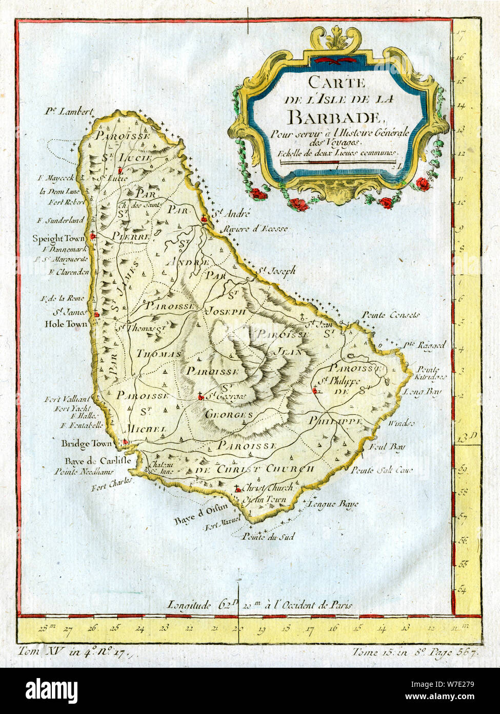 Map of barbados hi-res stock photography and images - Alamy