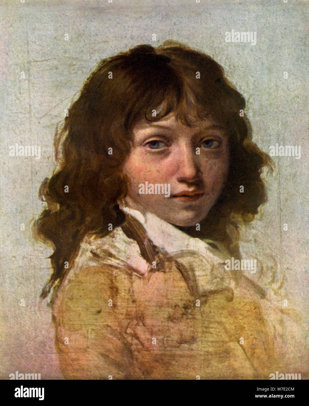 'Head of a Boy', early 19th century.Artist: Louis Leopold Boilly Stock ...