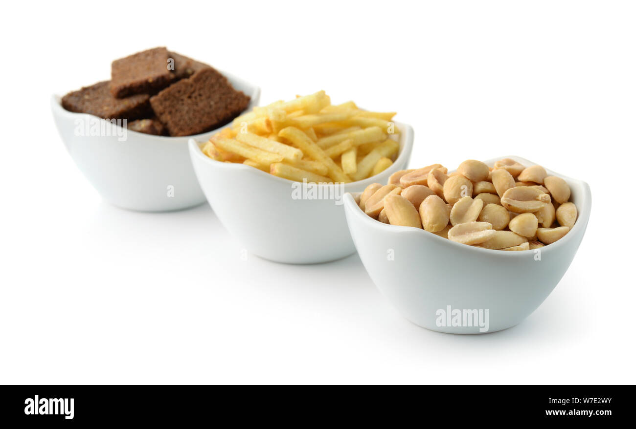 Potato chips peanuts snack Cut Out Stock Images & Pictures - Alamy