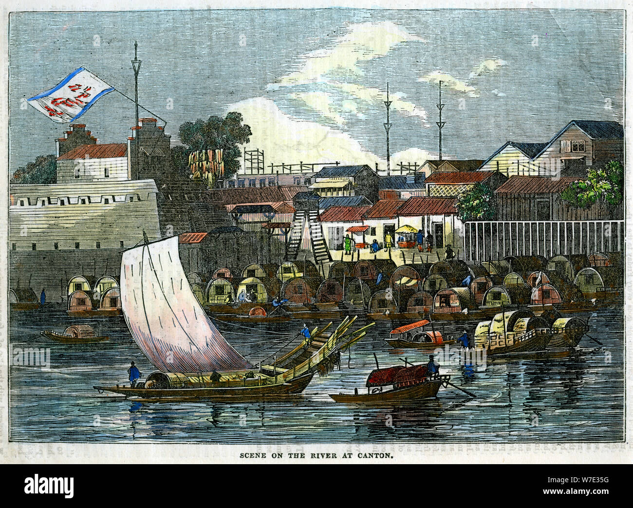 Canton china; boat hi-res stock photography and images - Alamy