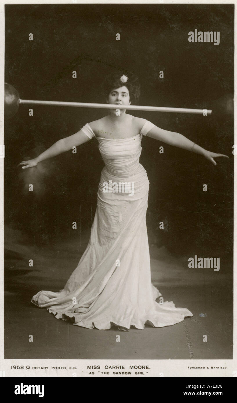 Carrie Moore, Australian actress, c1900s(?).Artist: Rotary Photo Stock ...