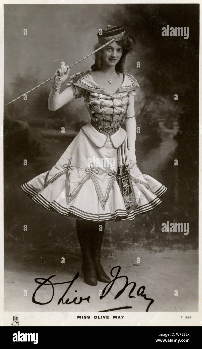 Olive May, actress, c1900s-c1910s(?).Artist: Tuck and Sons Stock Photo ...