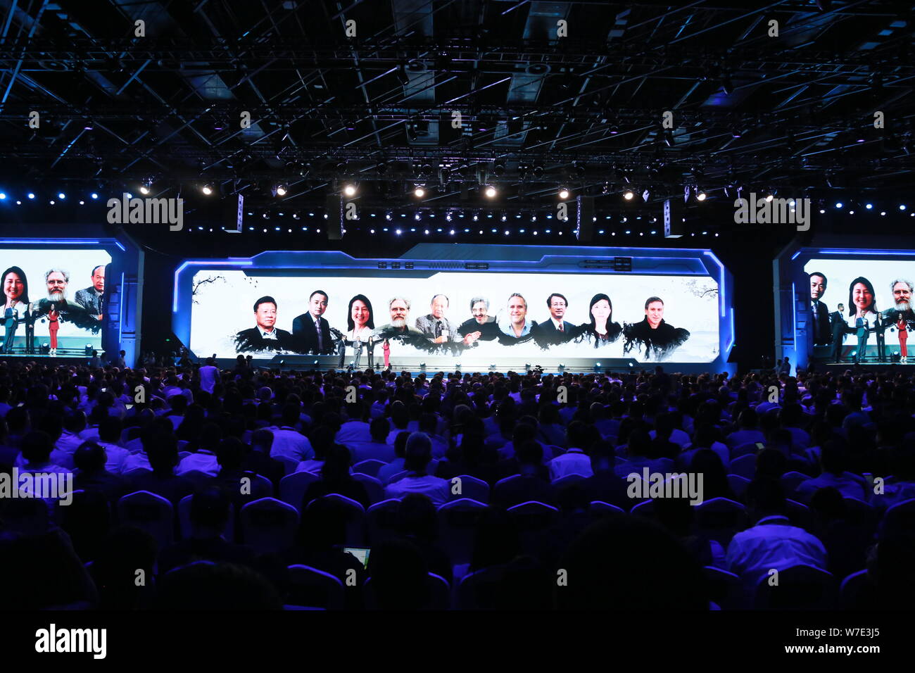 Interior view of the launch ceremony of Quantum Computing Cloud ...