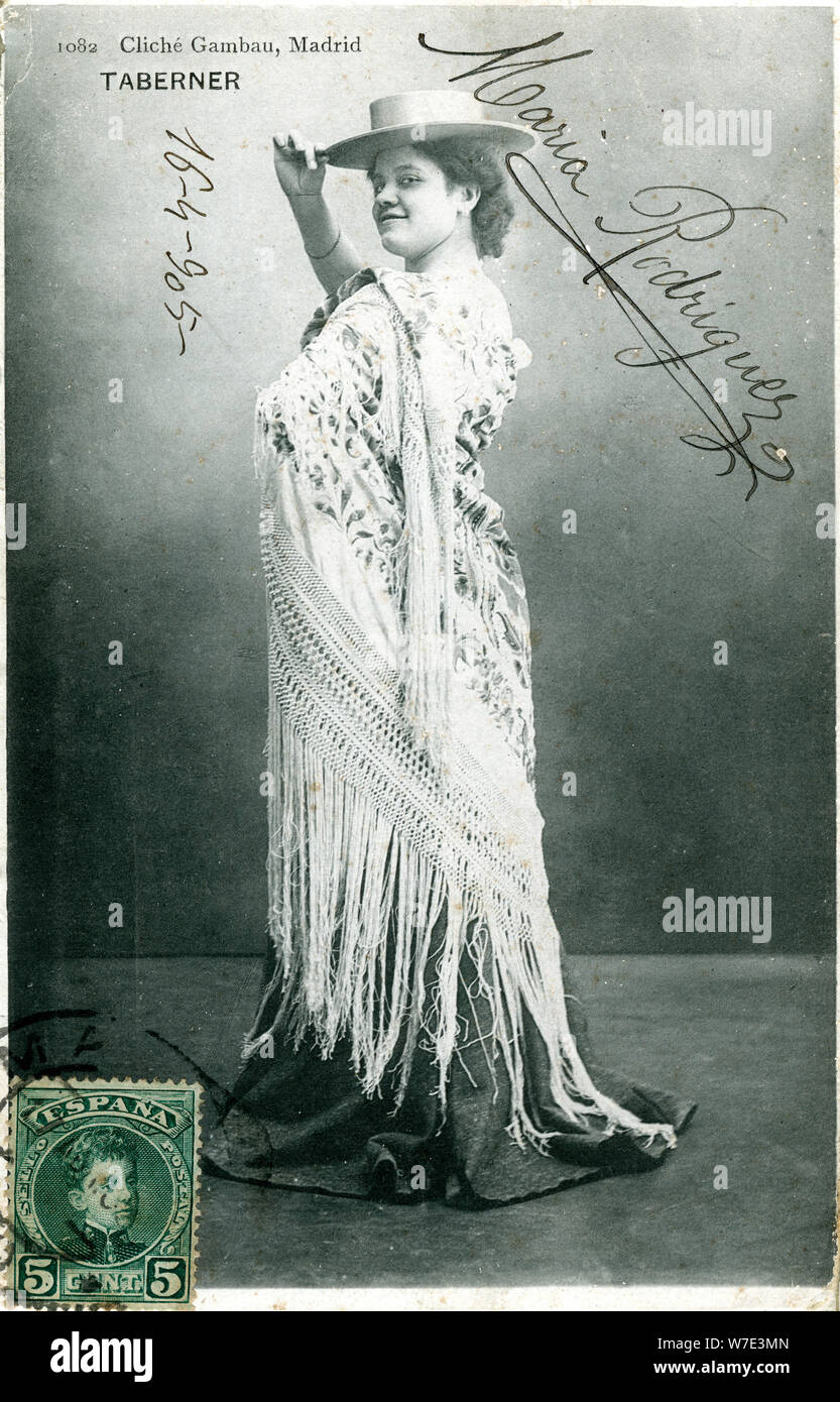 Maria Rodriguez, Spanish actress, 1905. Artist: Unknown Stock Photo - Alamy