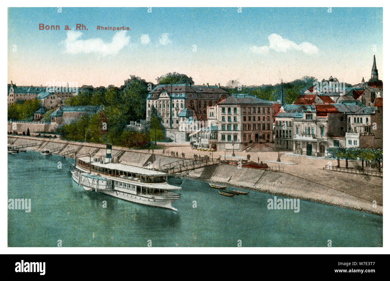 Bonn and the River Rhine, 20th century. Artist: Unknown Stock Photo - Alamy
