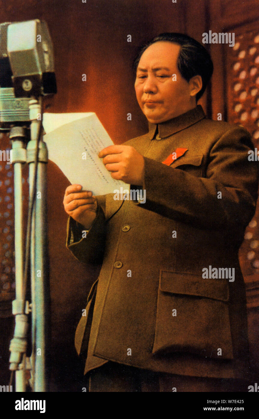Mao Zedong, Chinese Communist revolutionary and leader, c1950s-c1960s ...