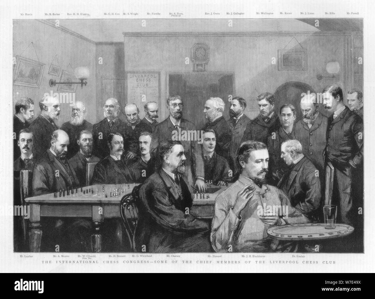 1890 portrait man Black and White Stock Photos & Images - Alamy