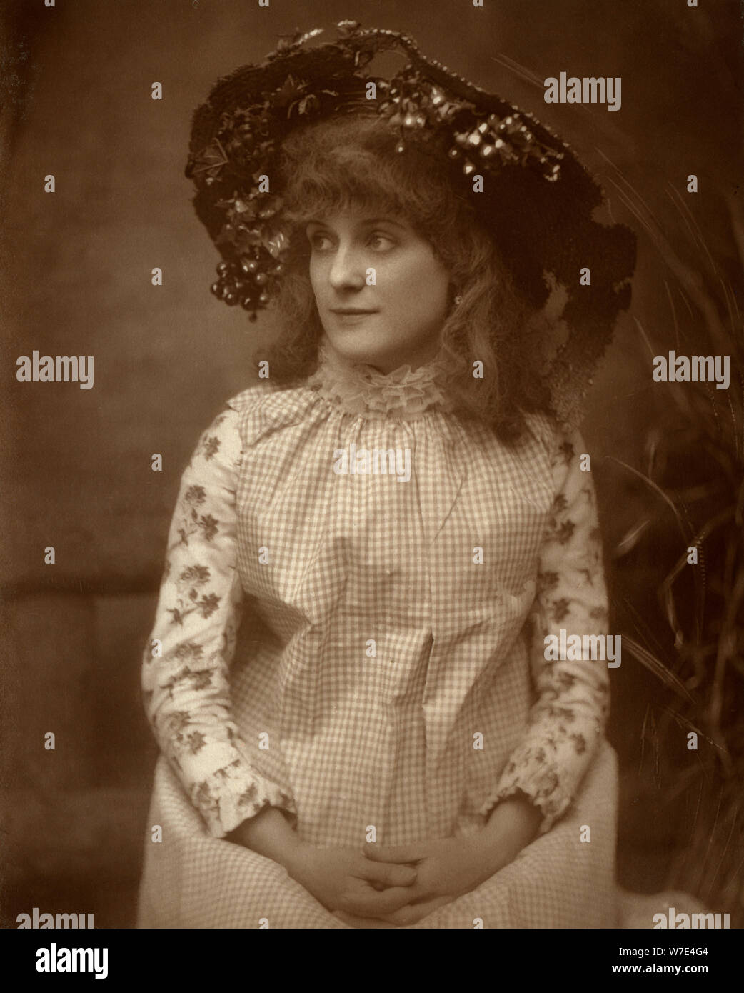 Minnie Palmer, American actress, 1884. Artist: Samuel A Walker Stock ...