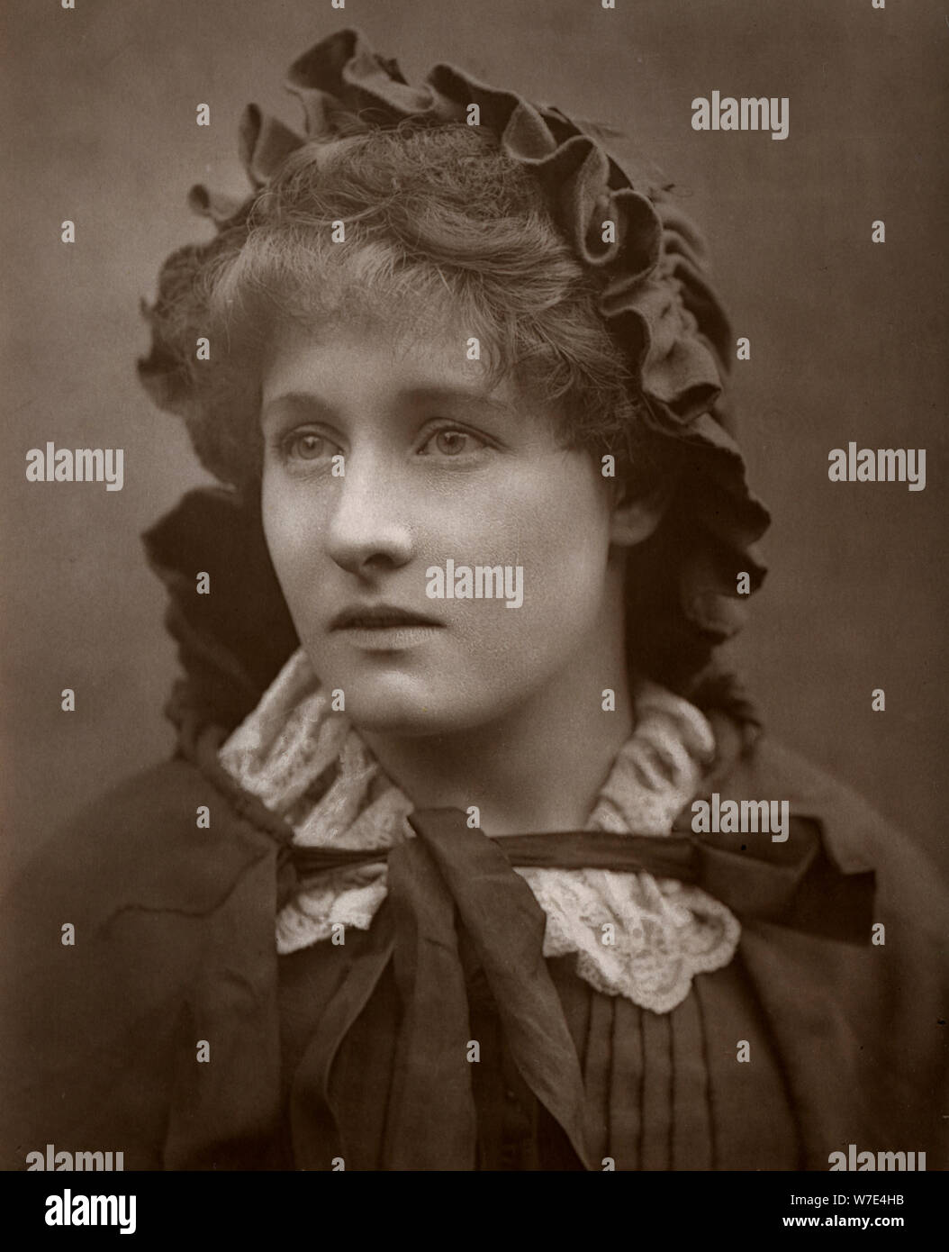 British actress Mary Rorke in 'The Harbour Lights', 1886. Artist ...