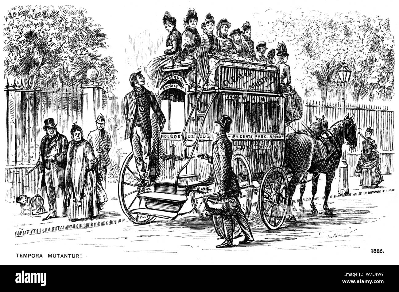 'Tempora Mutantur!', 1886 (1891). Artist: George du Maurier Stock Photo ...