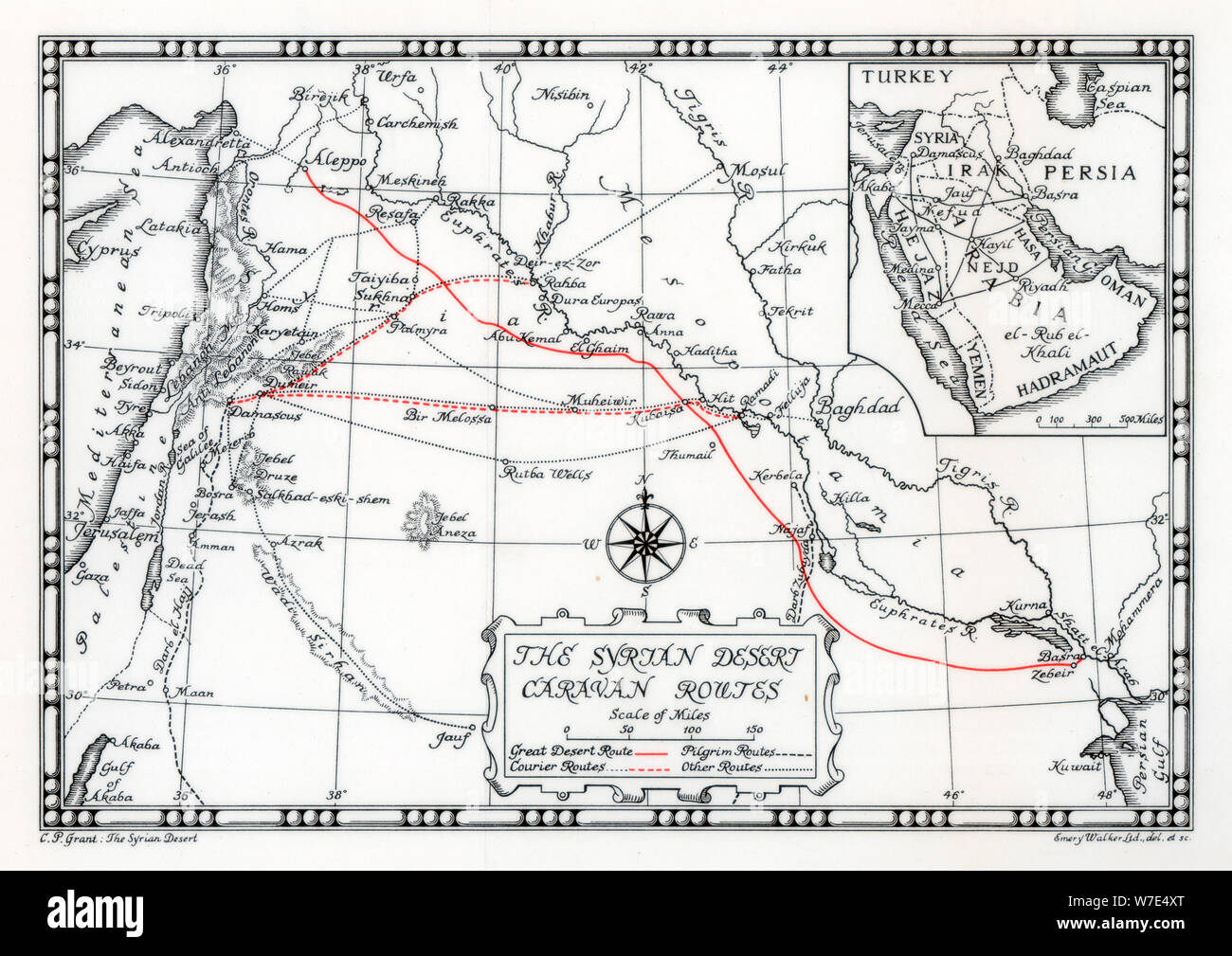 Map of the pilgrim routes hi-res stock photography and images - Alamy