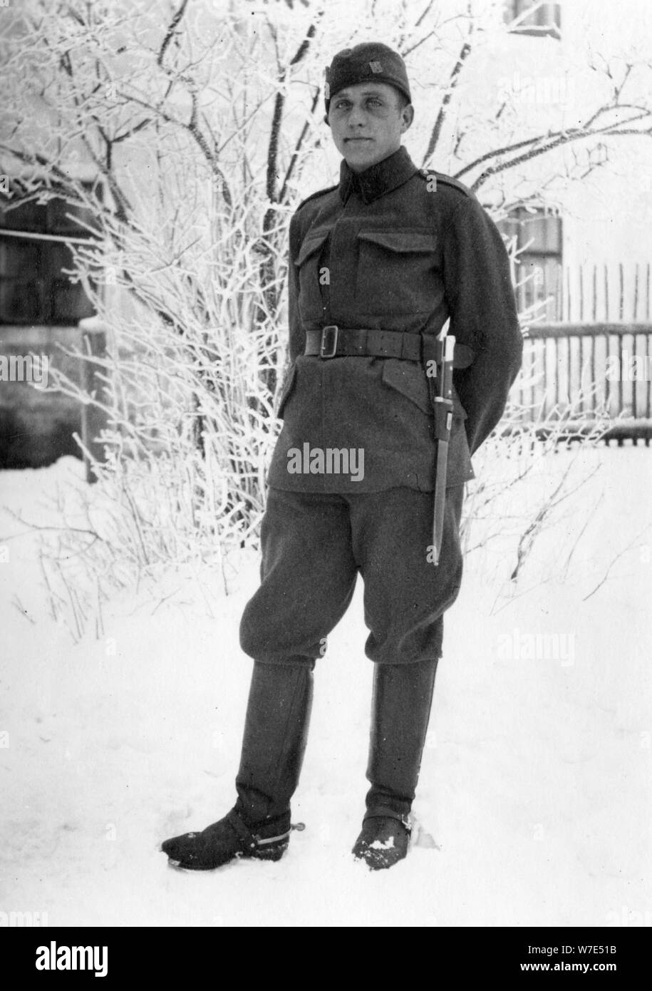 WW2 Czech soldier with Vz 24 bayonet Stock Photo - Alamy