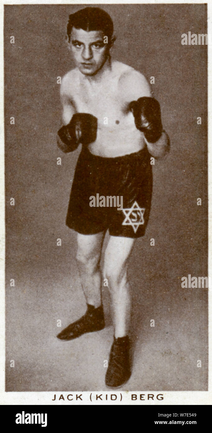Jack 'Kid' Berg, English boxer, 1938. Artist: Unknown Stock Photo - Alamy