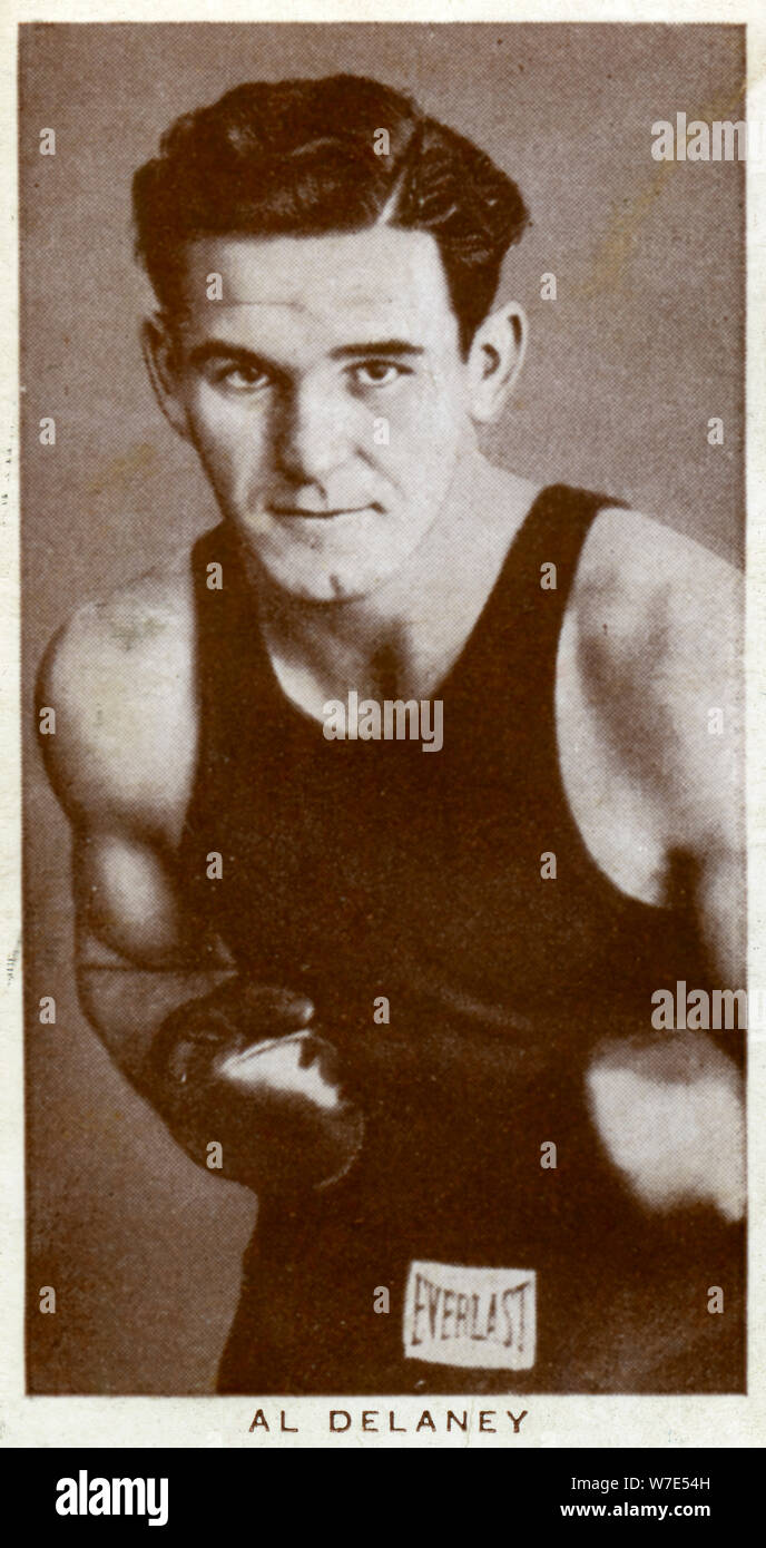 Al Delaney, Canadian boxer, 1938. Artist: Unknown Stock Photo - Alamy