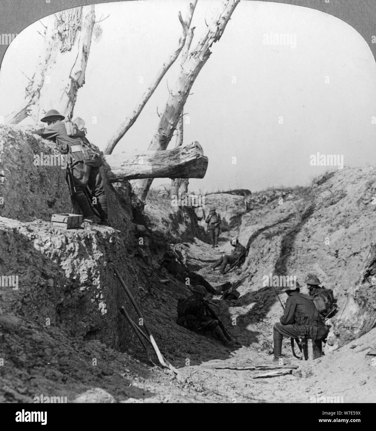 World war i first line trenches hi-res stock photography and images - Alamy