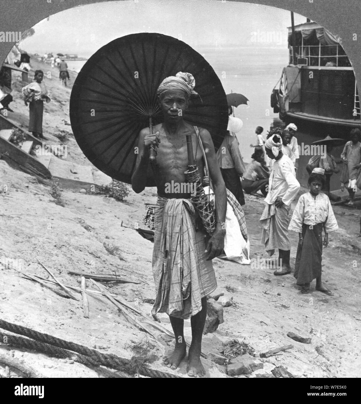An old man of the Shan people of Upper Burma, 1908. Artist: Stereo ...