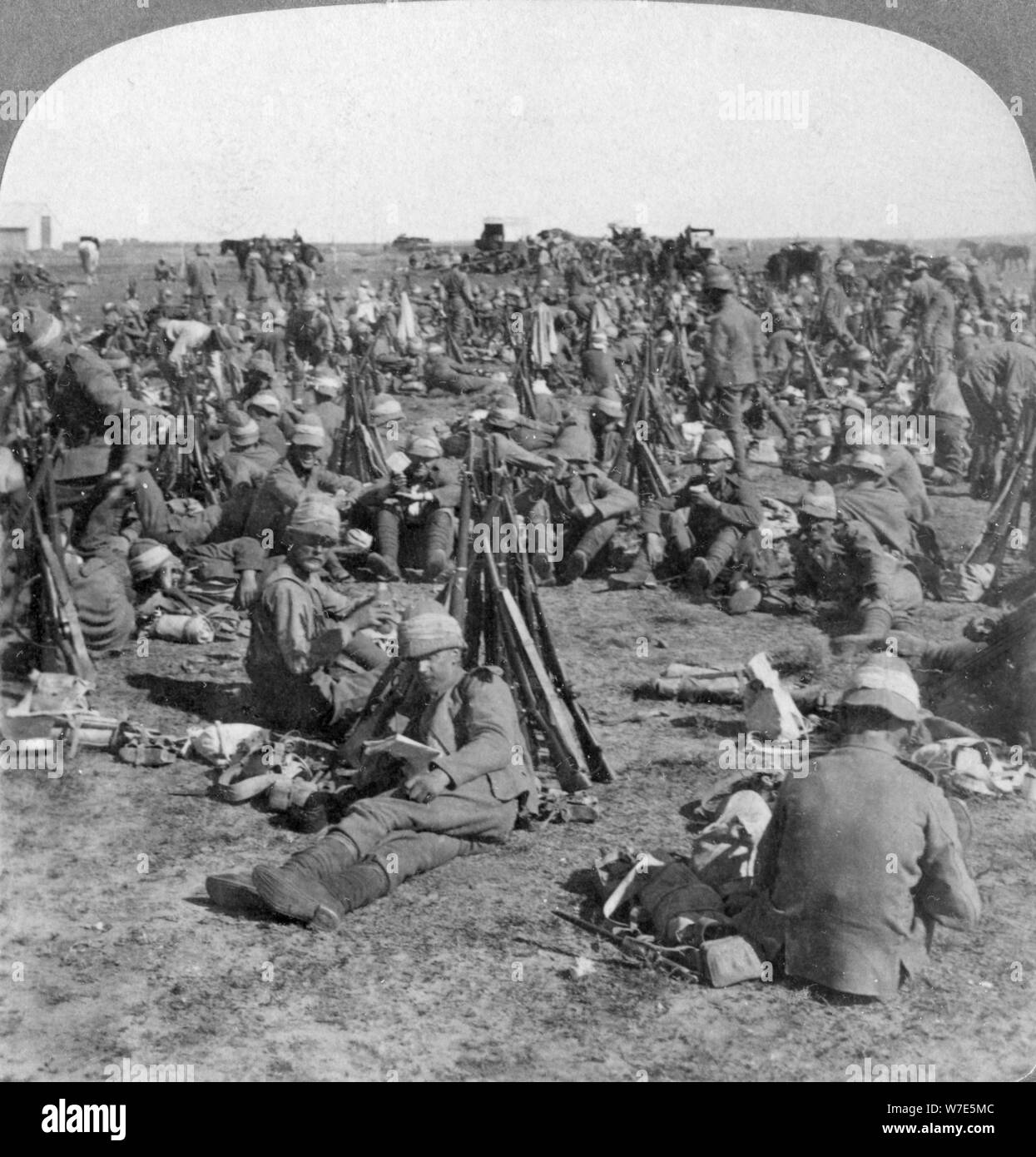 Uniform army soldier sitting war weaponry Black and White Stock Photos ...