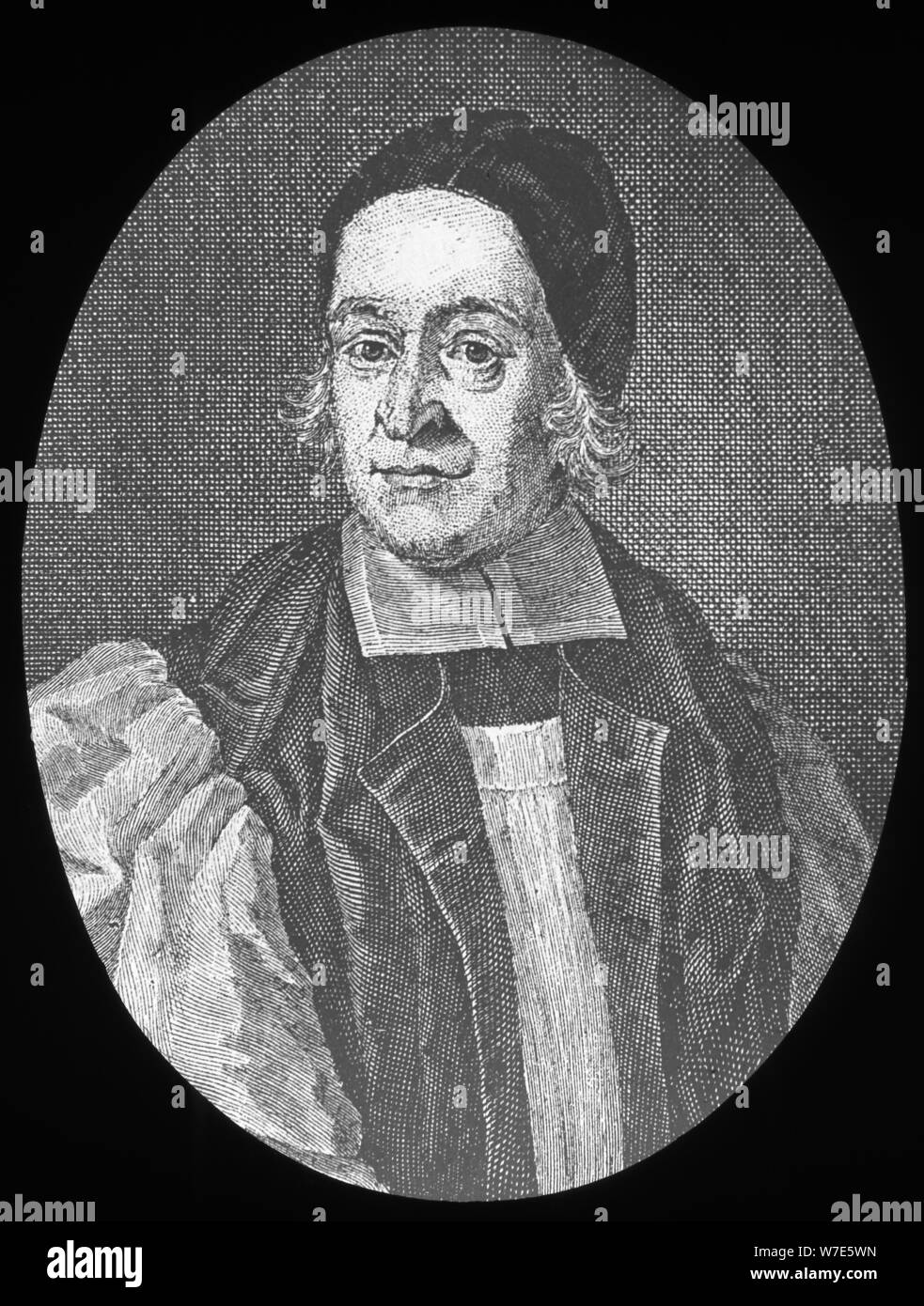 Bishop Thomas Ken, 17th century English cleric, late 19th or early 20th ...