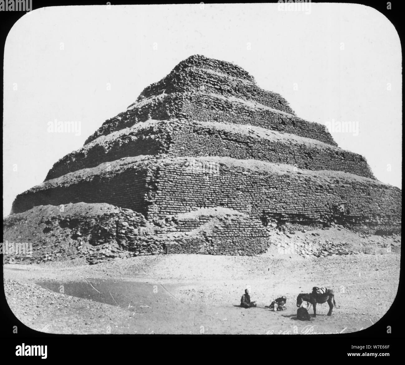 Stepped pyramid of King Djoser, Saqqara, Egypt, c1890. Artist: Newton ...