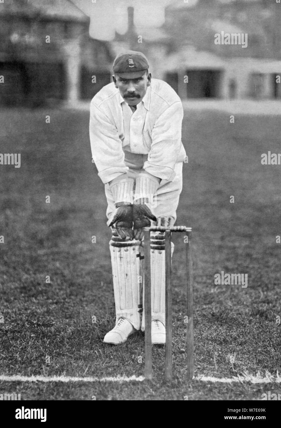 Thomas Russell, Essex cricketer, c1899. Artist: WA Rouch Stock Photo ...