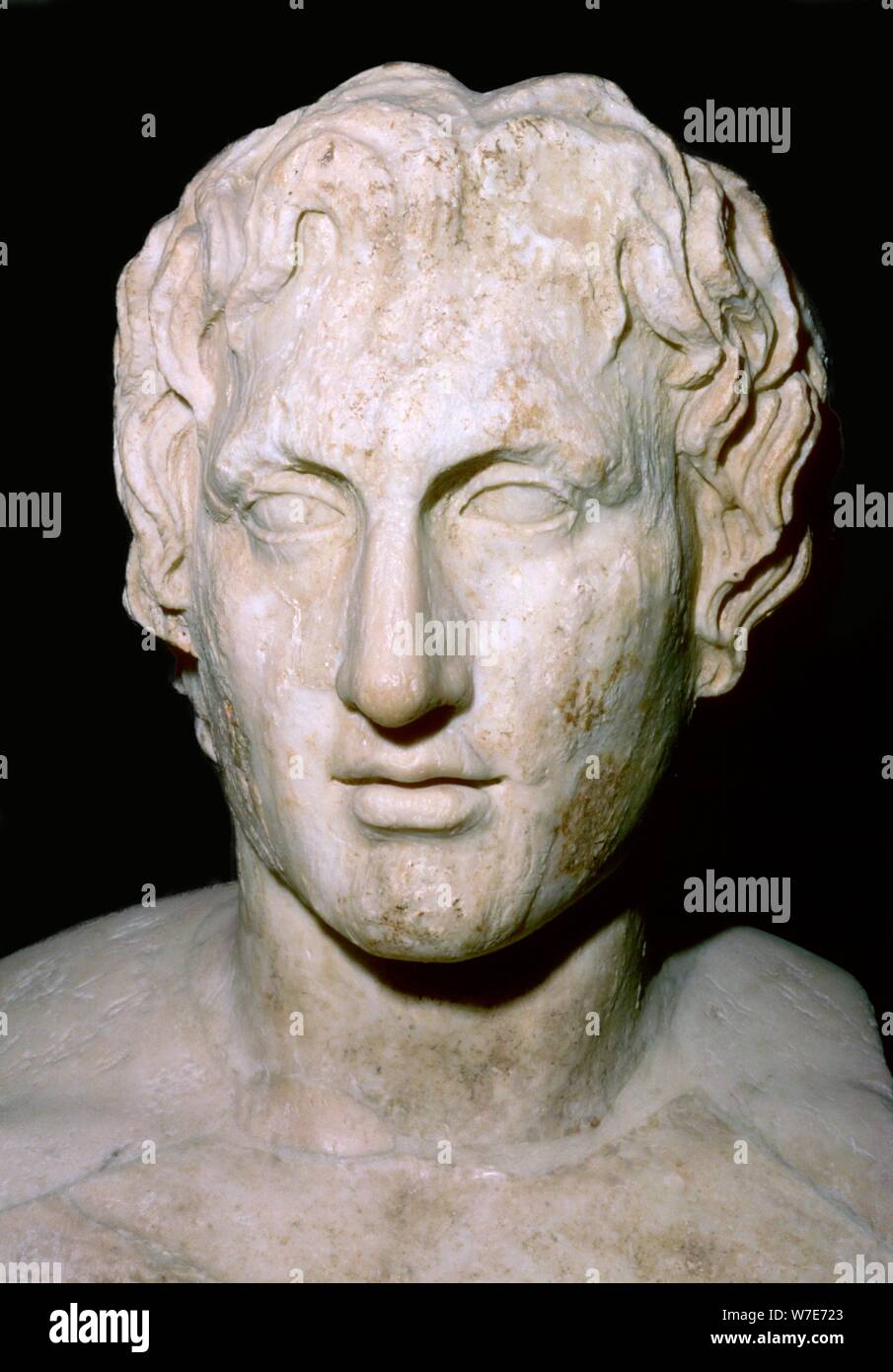 Bust of Alexander the Great, 4th century BC. Artist: Unknown Stock ...