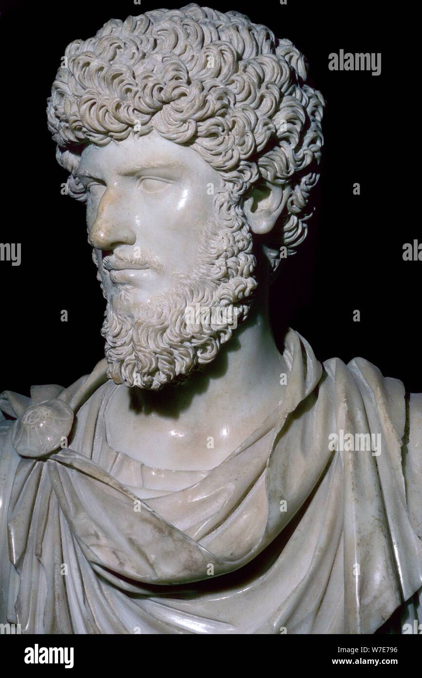 Bust of Lucius Verus, 2nd century. Artist: Unknown Stock Photo - Alamy