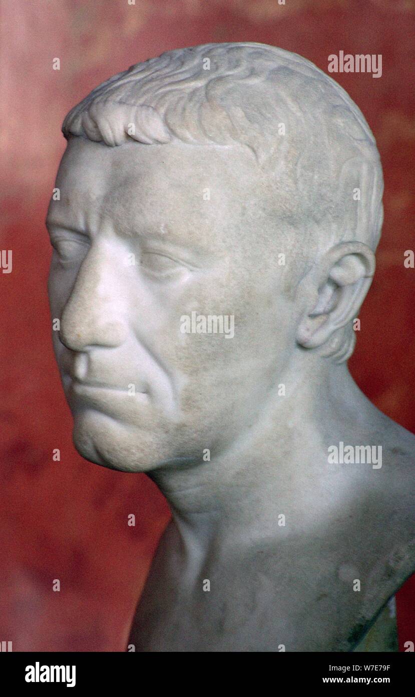 Bust of Corbulo, 1st century. Artist: Unknown Stock Photo - Alamy