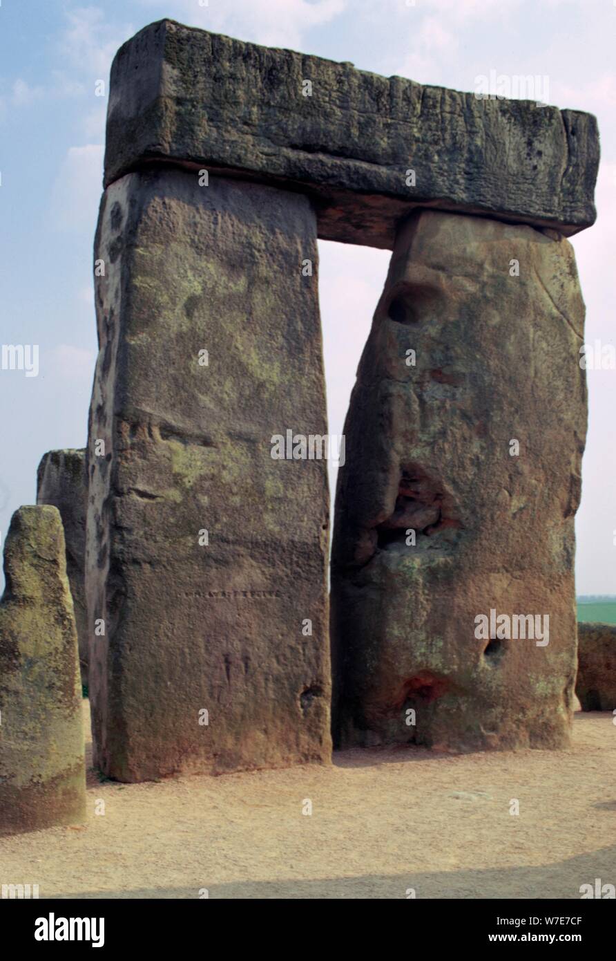 Detail of Stonehenge, c.3000-2000 BC Artist: Unknown Stock Photo - Alamy