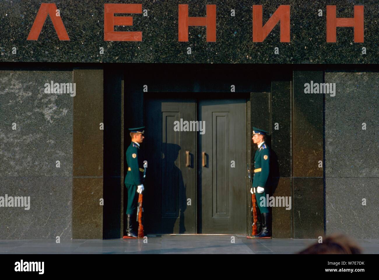 Lenin's Tomb in Moscow's Red Square. Artist: Unknown Stock Photo - Alamy