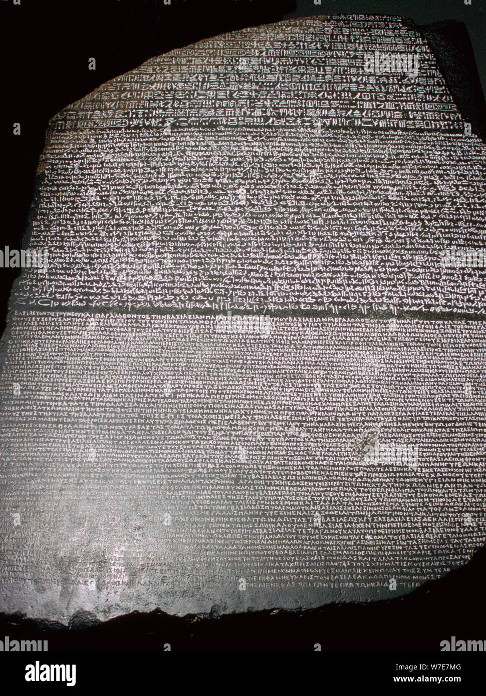 The Rosetta Stone, Egyptian, Ptolemaic Period, 196 BC. Artist: Unknown ...