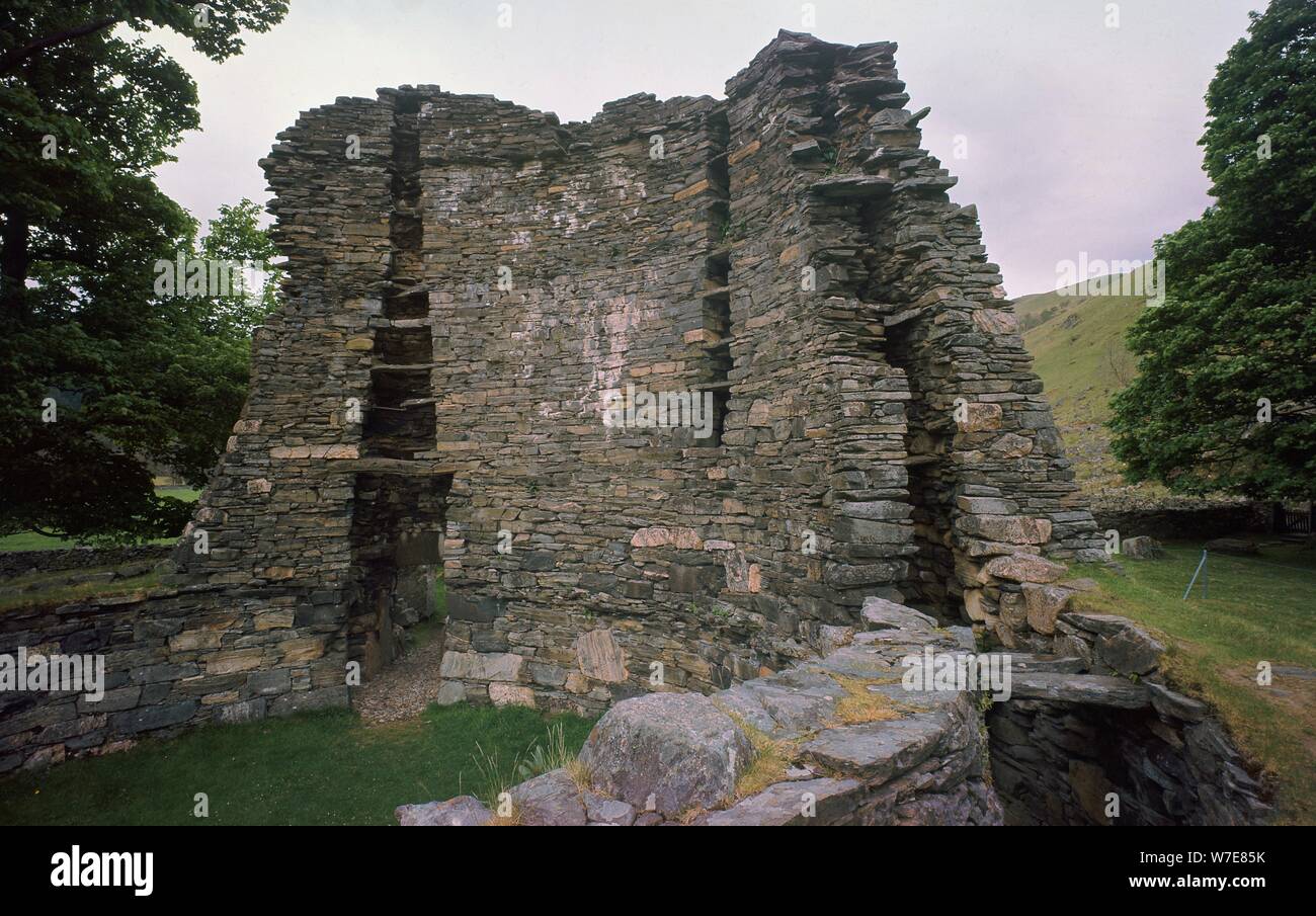 Iron age fortified farmstead. Artist: Unknown Stock Photo - Alamy