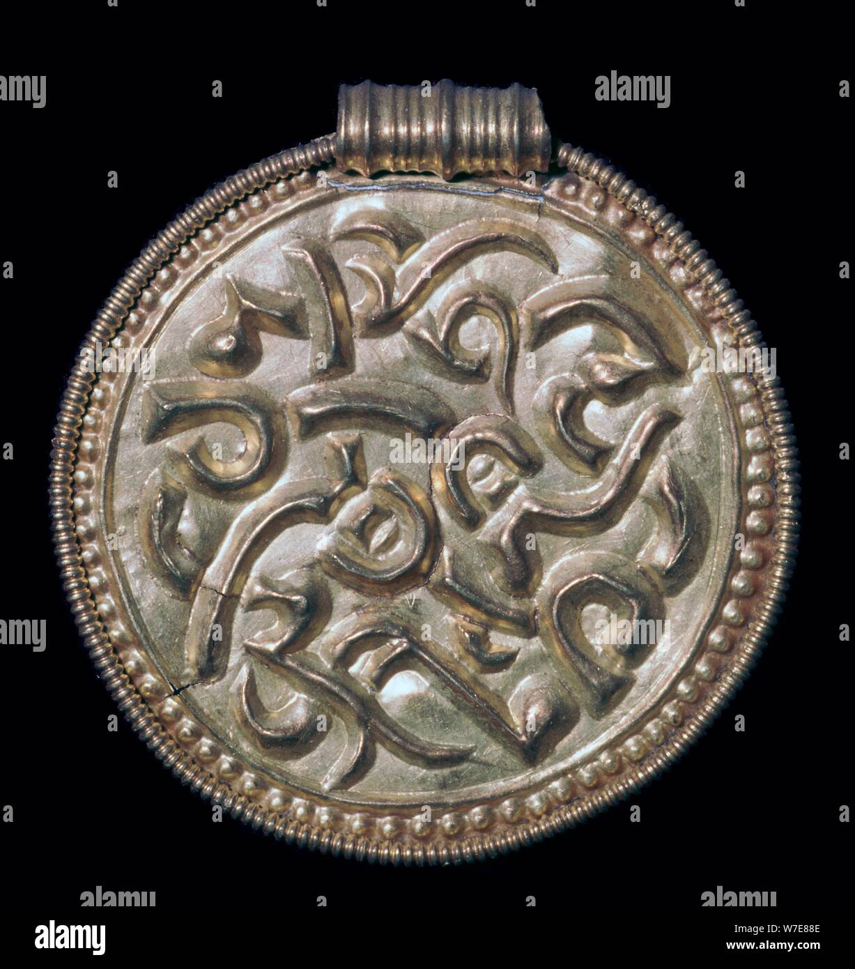 Gold bracteate from a fifth century Norwegian hoard, 6th century ...