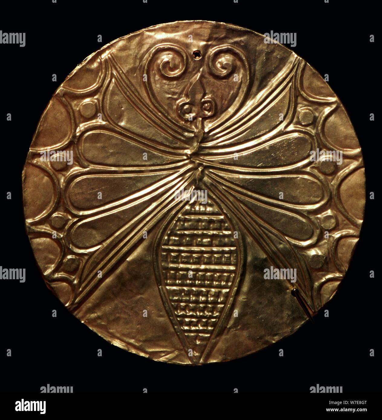 Gold discs from Mycenae, 17th century BC. Artist: Unknown Stock Photo ...