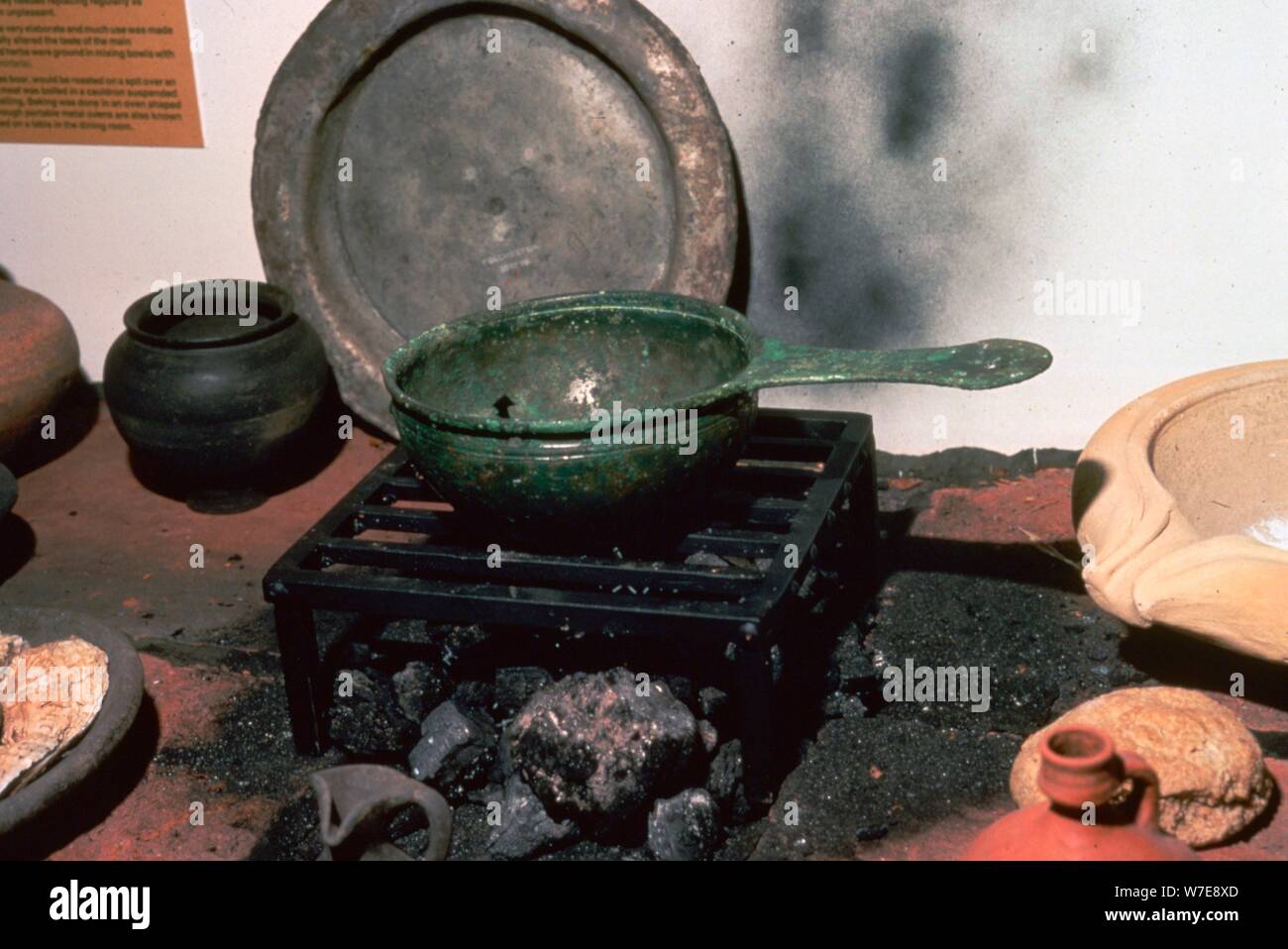 Reconstruction of a Roman kitchen. Artist: Unknown Stock Photo - Alamy