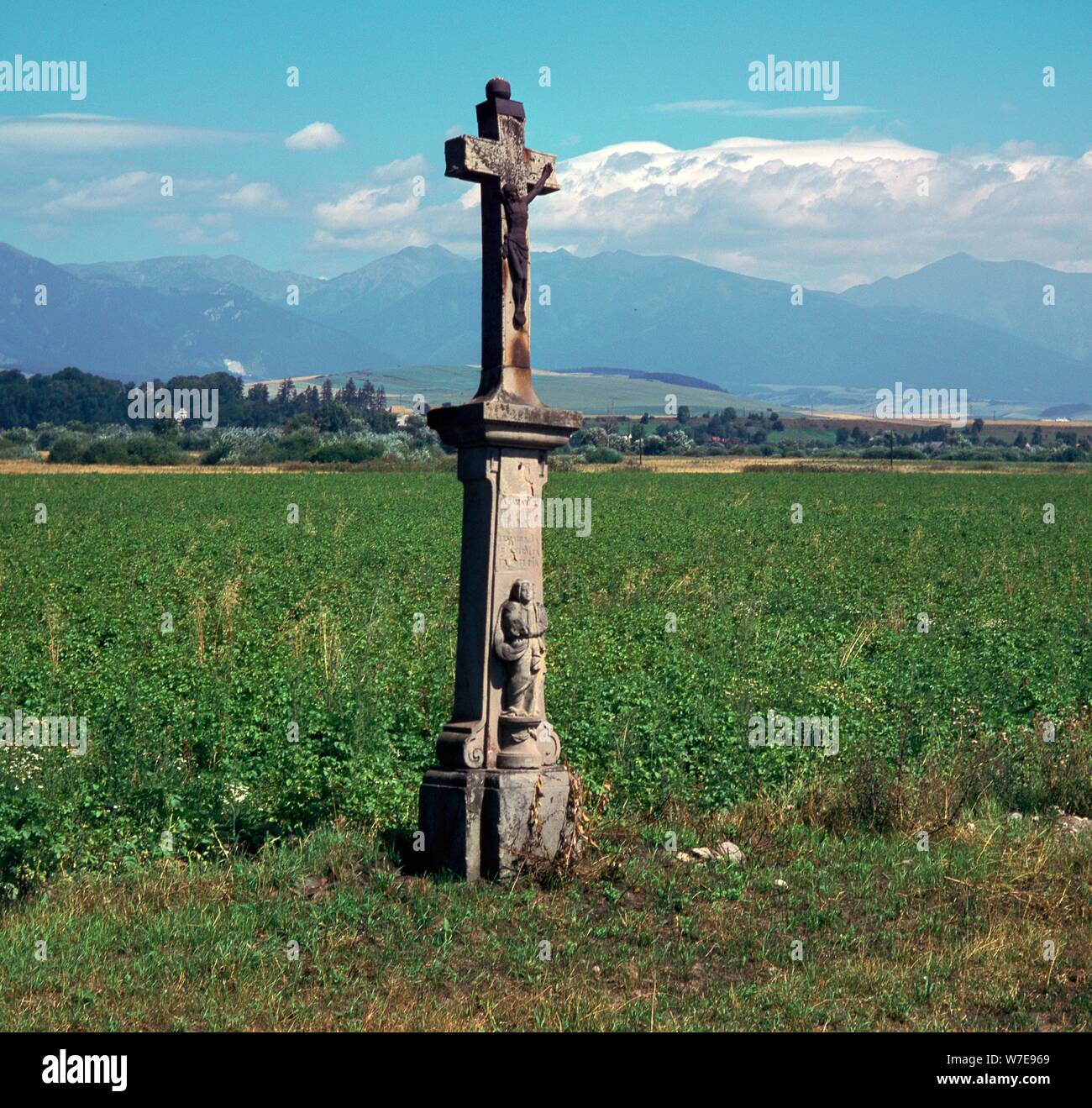 Cross at Paludza in the Czech Republic. Artist: Unknown Stock Photo - Alamy