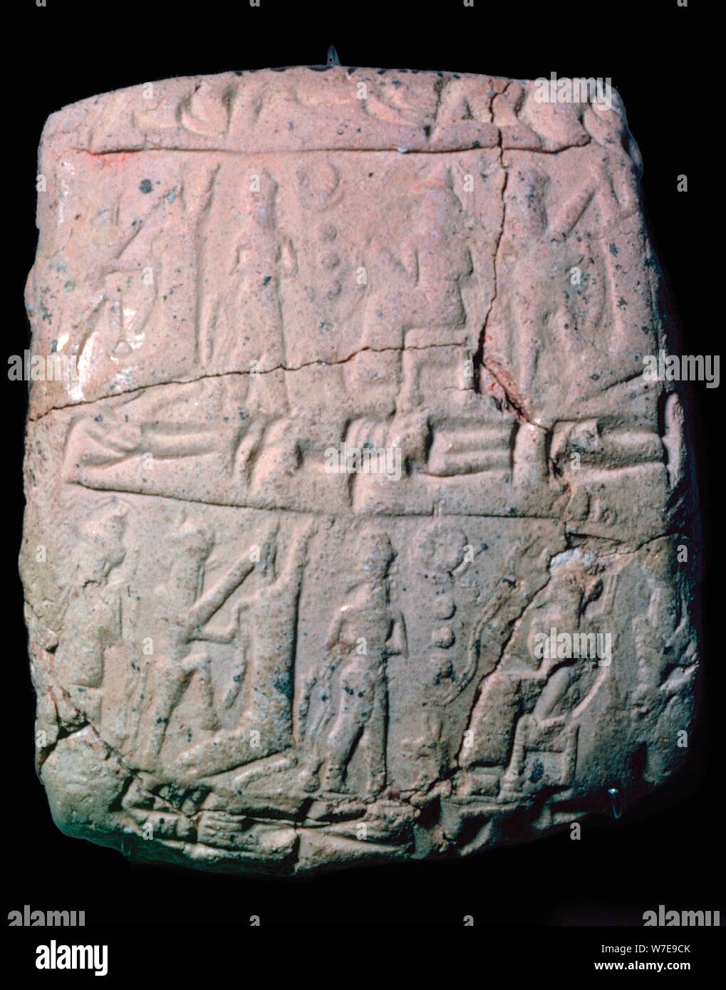 Hittite clay envelope to hold a letter on a clay tablet, 18th century ...