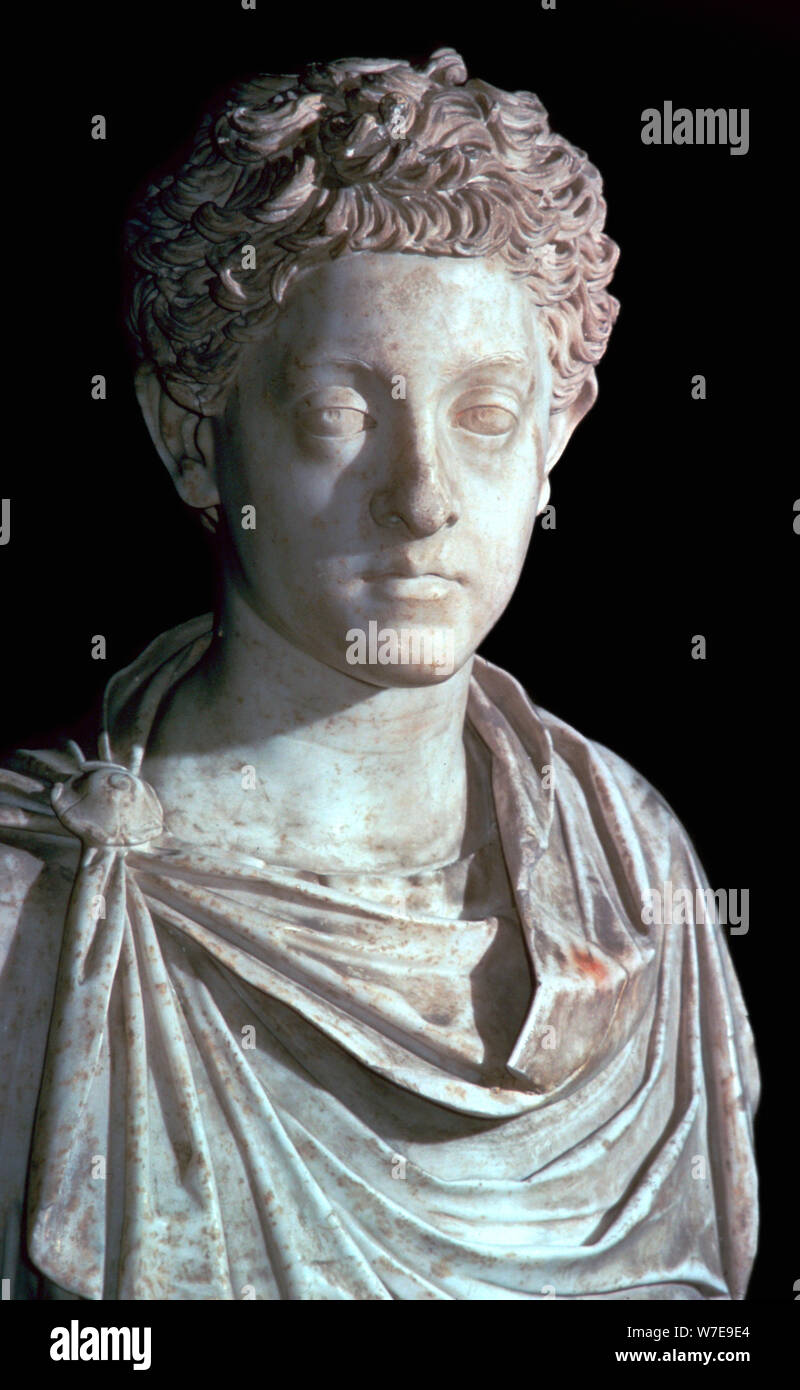 Bust of the Roman Emperor Commodus, 2nd century. Artist: Unknown Stock ...