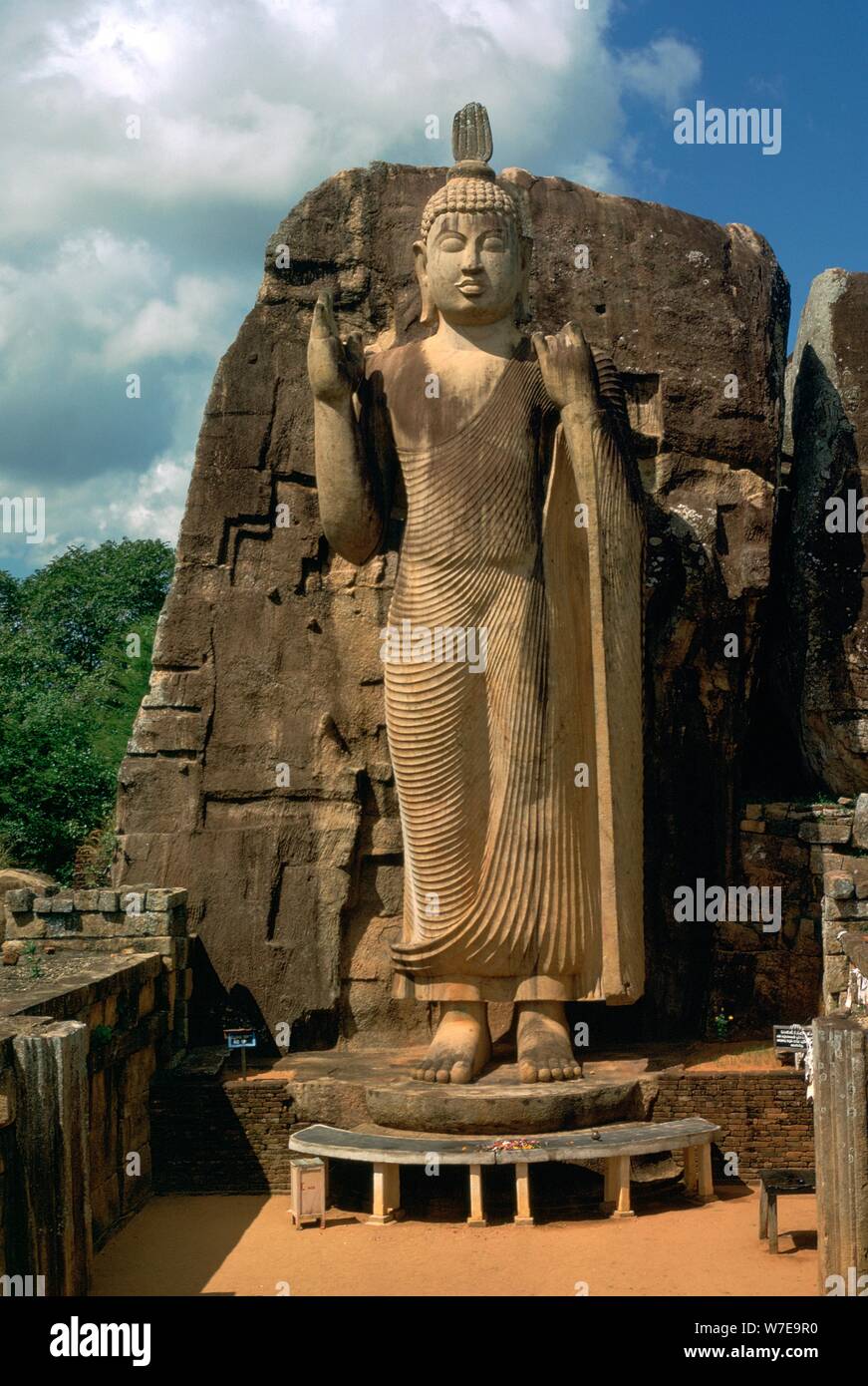 Awkana Buddha, a colossal statue. Artist: Unknown Stock Photo - Alamy