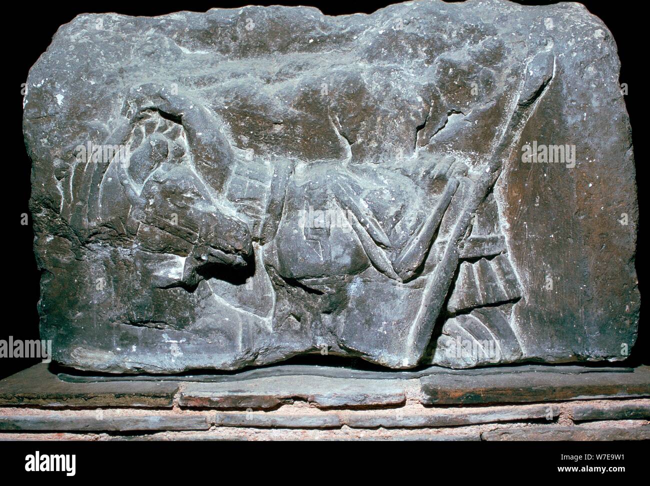 Depiction of Pollux with a horse, 1st century. Artist: Unknown Stock ...